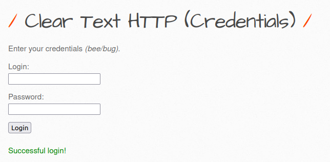 (bWAPP)Clear Text HTTP (Credentials) - print(‘g2h’)